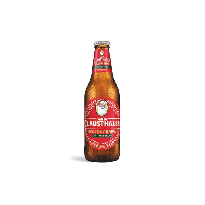 Clausthaler Santa – Non-Alcoholic Holiday Brew – 12oz — ProofNoMore