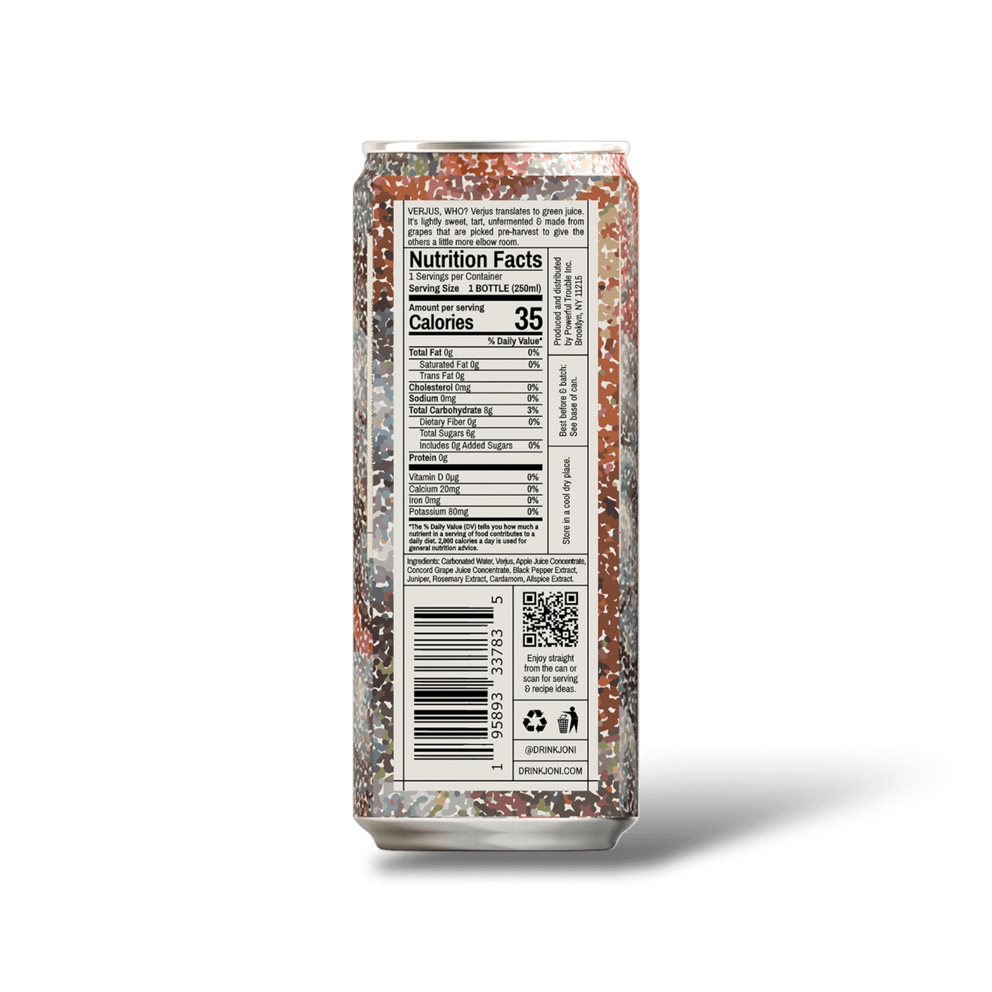 JONI – Zero Proof Verjus Rouge - Sparkling Rosé Wine Alternative - ProofNoMore