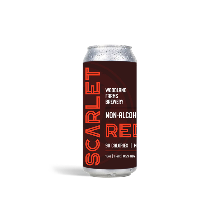 Woodland Farms Brewery - SCARLET Non-Alcoholic Red - 16oz - ProofNoMore